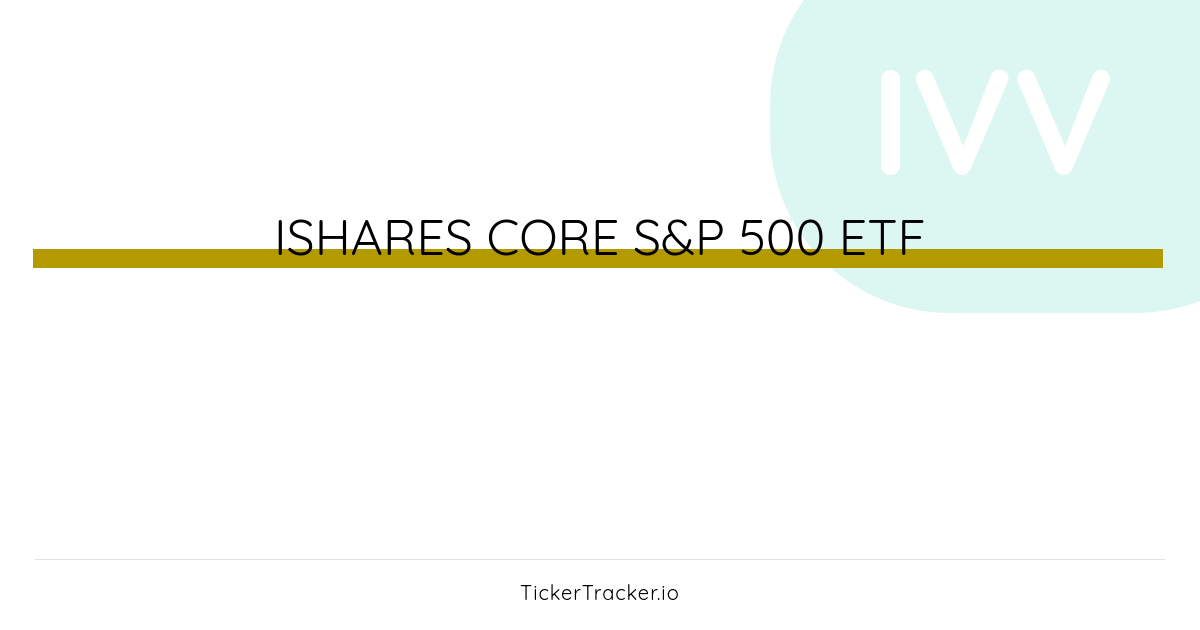 Ishares Core S&P 500 ETF IVV