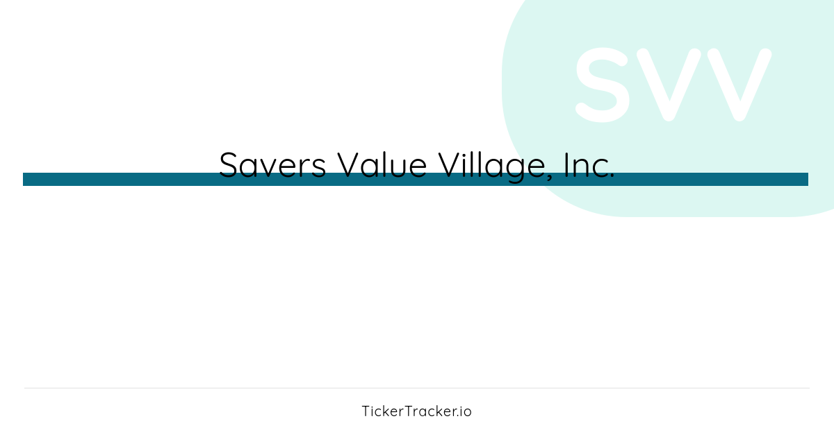 Insider Transactions in Q1 2024 at Savers Value Village, Inc. (SVV)