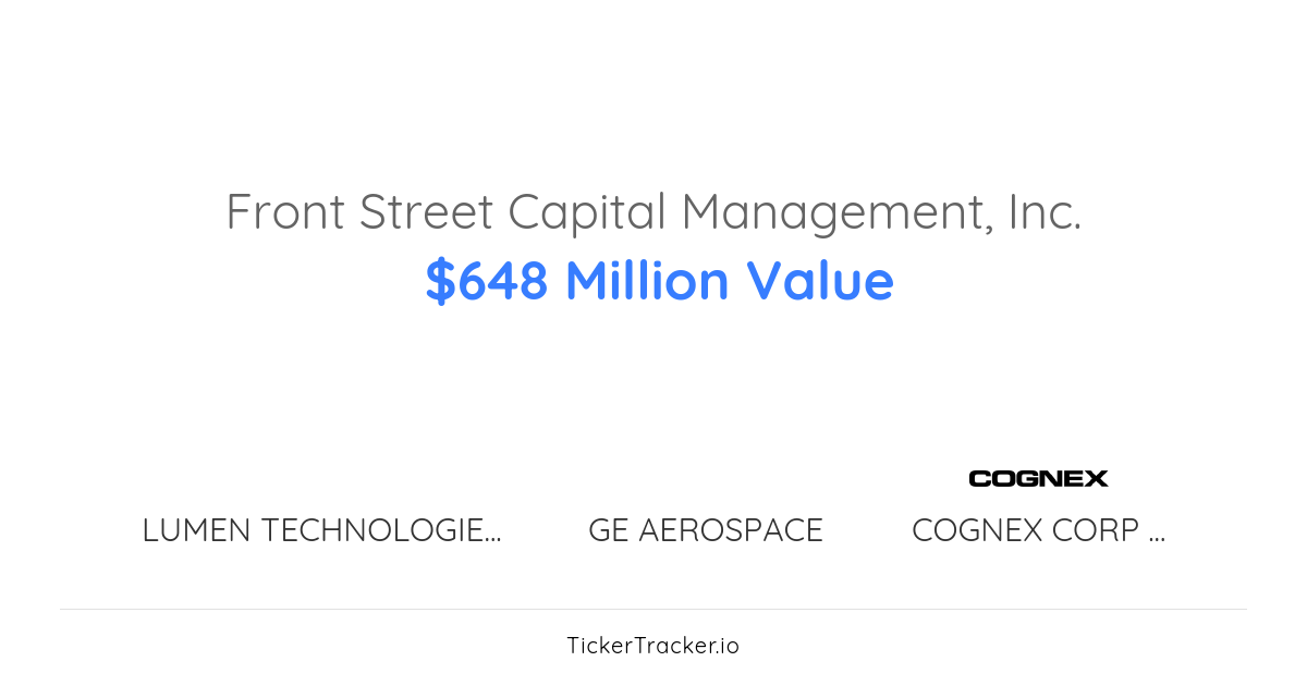 Front Street Capital Management, Inc. Sesen Bio, Inc. Transaction History
