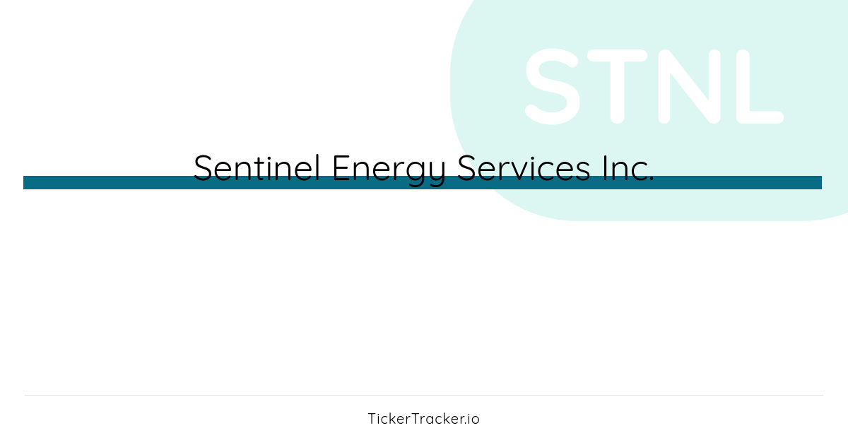 Insider Transactions in Q1 2023 at Sentinel Energy Services Inc. (STNL)